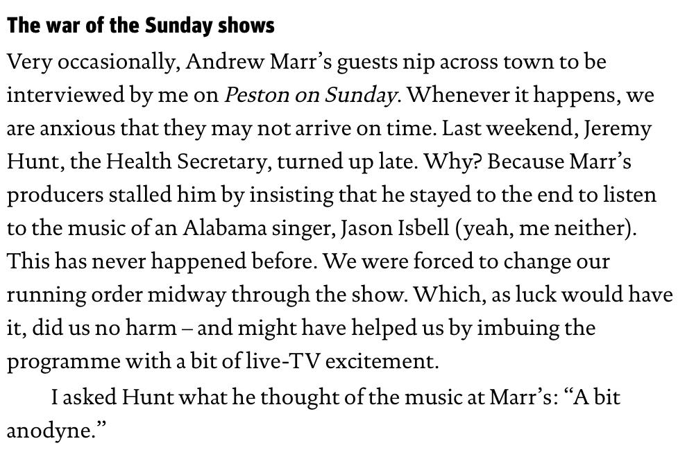 From the AUK archives, 2017: Jeremy Hunt: Jason Isbell is “a bit ...