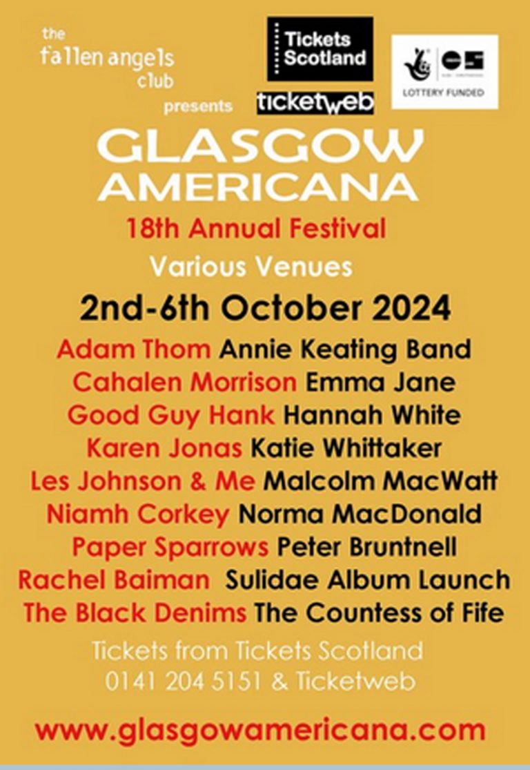 Preview: Glasgow Americana Festival 2024 – Americana UK